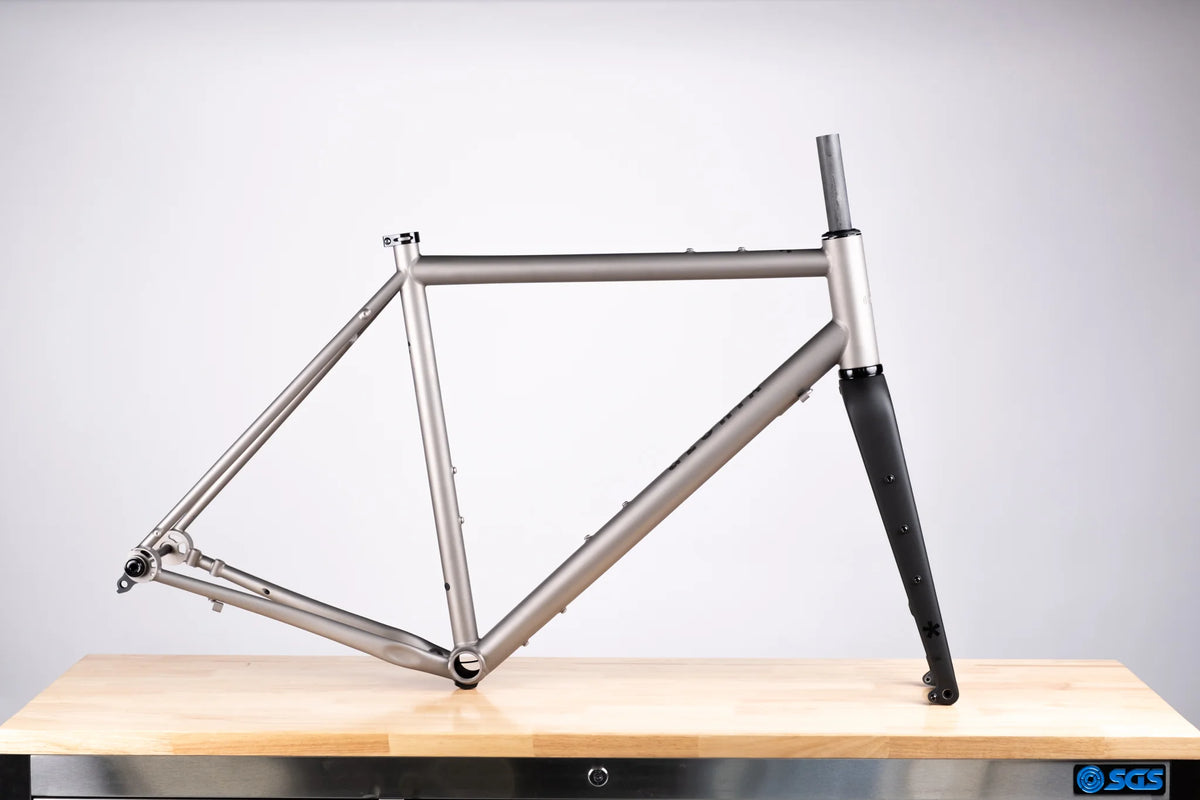Frameset - Gloria Titanium All Road - Sand Blasted Finish - Non Integr ...